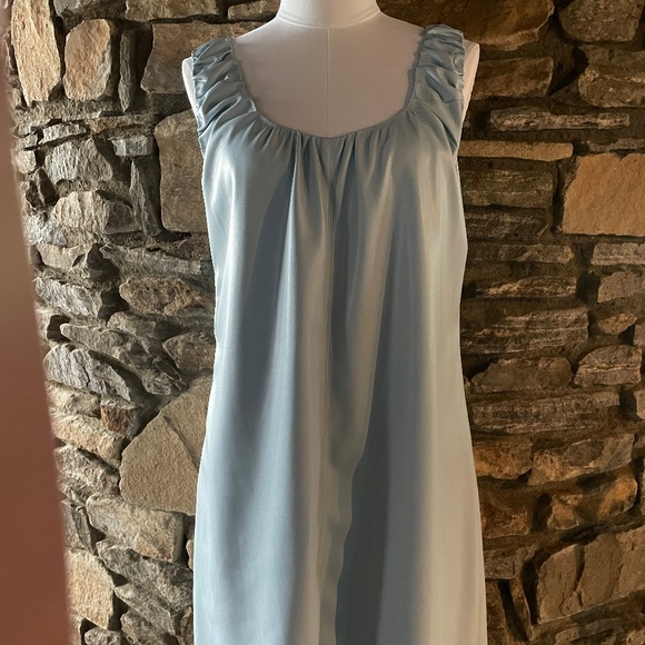 Dolce Cabo | Dresses | Dolce Cabo Light Blue Faux Leather Tank Dress ...